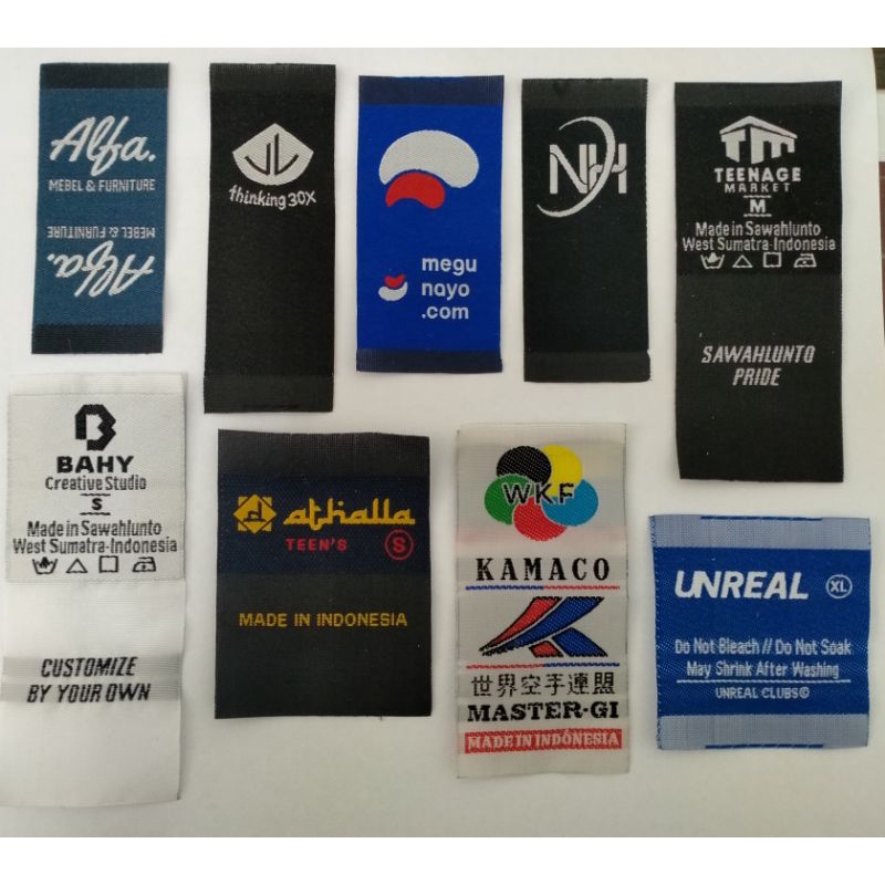 Jual Label woven damask / label baju / label rajut / label bordir ...
