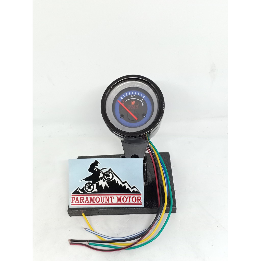 Jual spidometer speedometer spido amper bensin jarum bulat BLACK ...