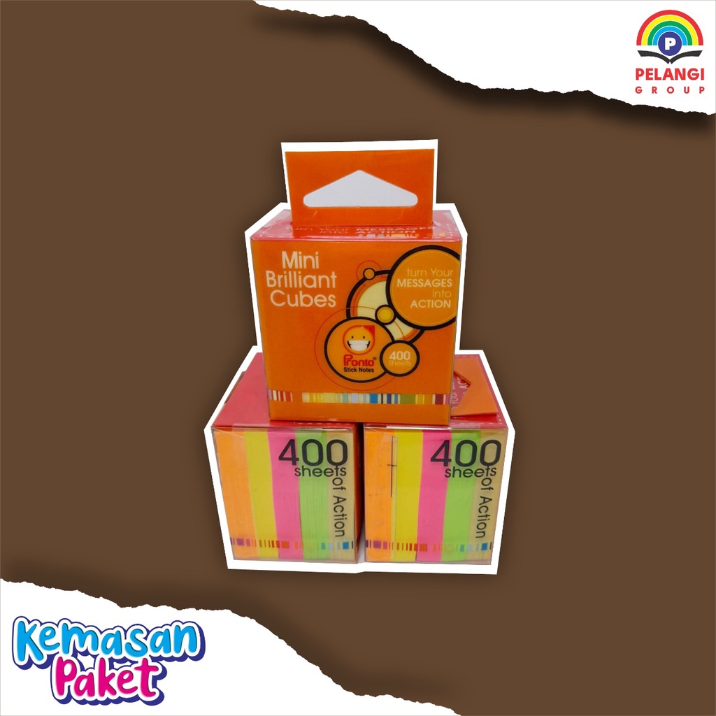 Jual STICKY NOTES PRONTO MINI CUBES 50 mm x 50 mm Isi 400 Sheets ...
