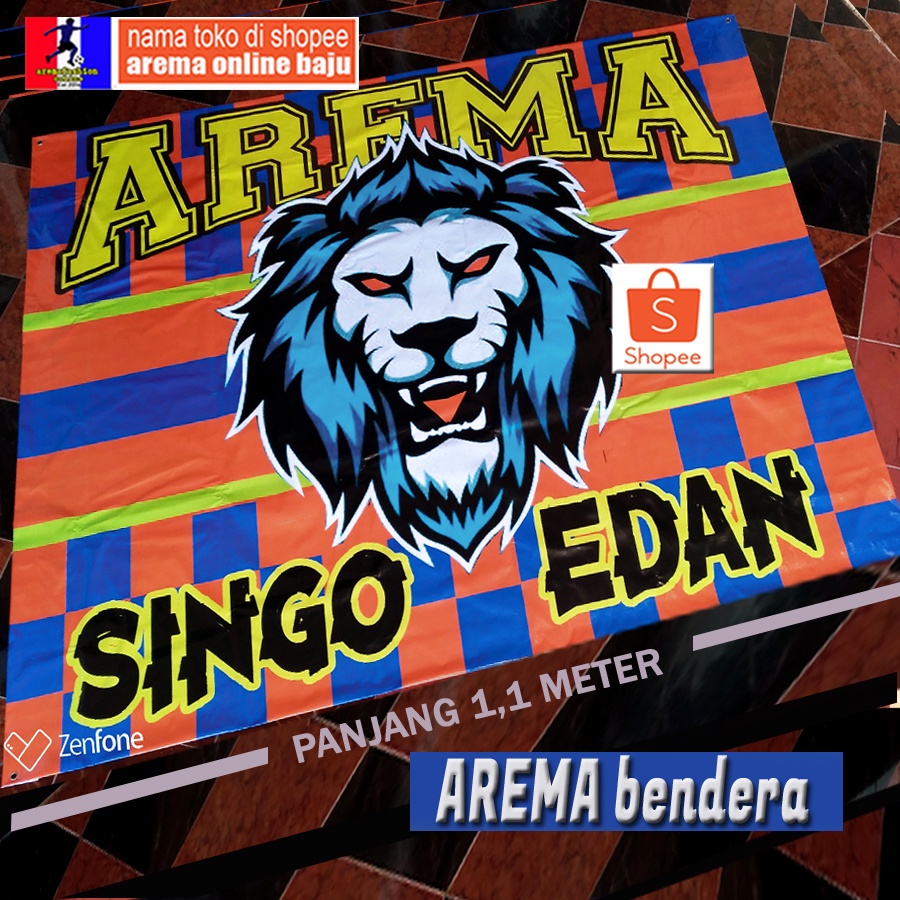 Jual BENDERA AREMA HIASAN DINDING KOTAK-KOTAK - AREMA ONLINE BAJU ...