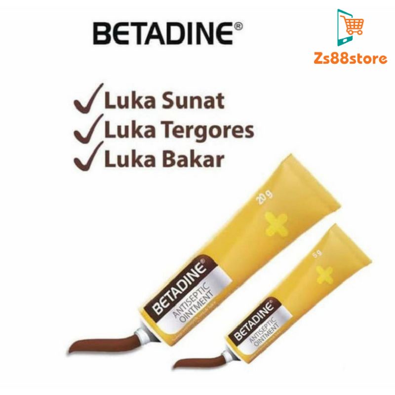 Jual BETADINE Antiseptik Ointment/Salep Antiseptik All Variant @ 5gr ...