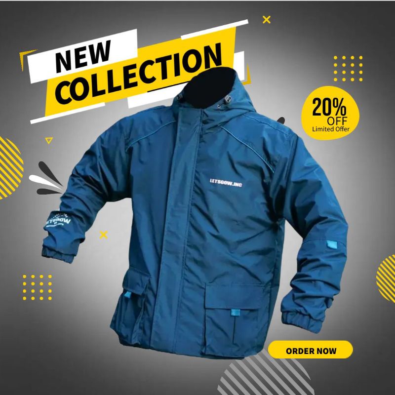 Jual Jacket Motor Pria Waterproof Anti Angin Jaket Pria Parka Pria ...