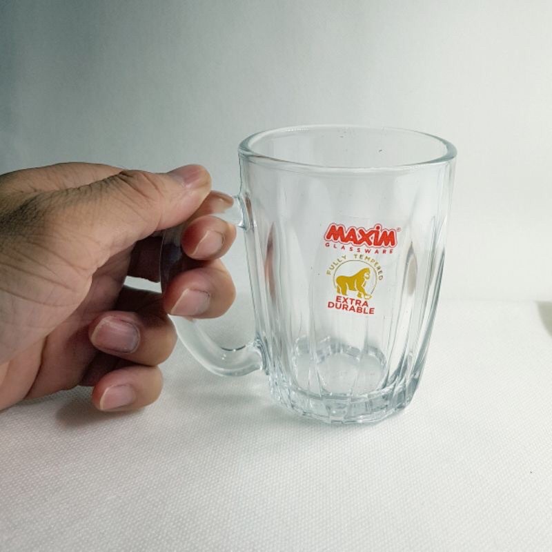 Jual Gelas Kaca Gagang Maxim Cangkir Kopi Gelas Teh Manis Dingin Panas | Shopee Indonesia