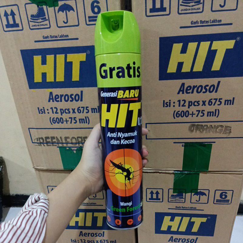 Jual [PROMO] HIT Semprot 600ml jumbol / Obat Nyamuk Semprot / HIT spray ...