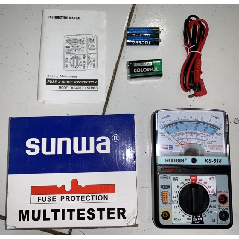 Jual MultiTester Avometer Multimeter Analog Sunwa KS-618 | Shopee Indonesia