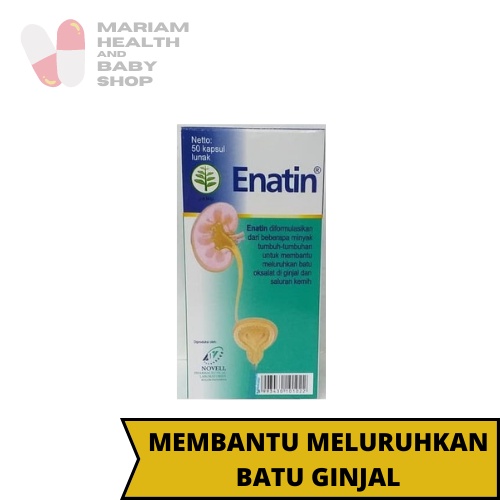 Jual Enatin Botol isi 50 Kapsul / Membantu Meluruhkan Batu Oksalat Di ...