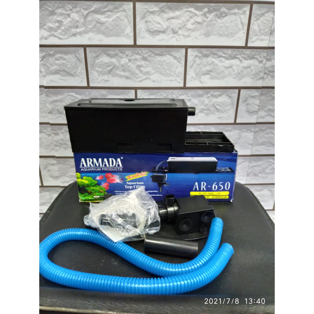 Jual Paket Top Filter Aquarium Armada AR-650 | Shopee Indonesia