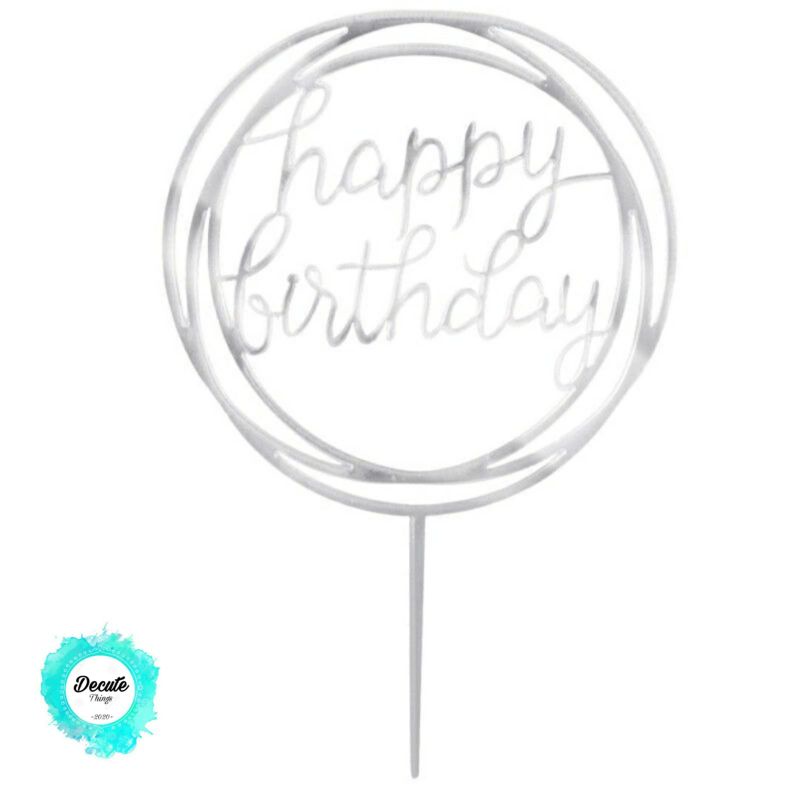 Jual Topper Happy Birthday/ Topper HPBD/ Topper Akrilik Hpbd | Shopee ...