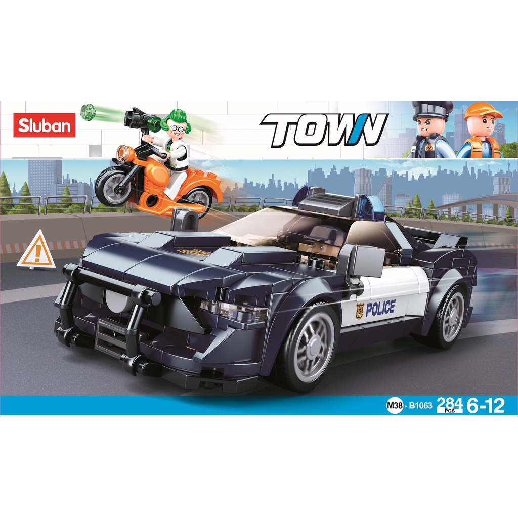 Jual Sluban - Mainan Balok Susun Bricks Mobil Polisi Town Police Car ...