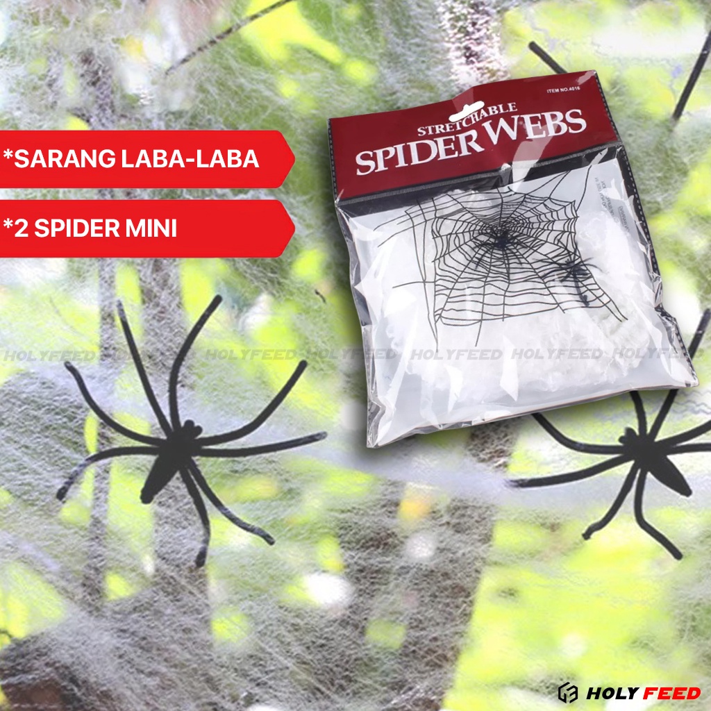 Jual Sarang Laba-laba Jaring Besar Spider Web Halloween Decoration ...