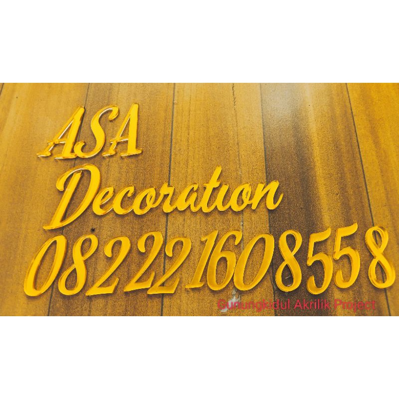 Jual Huruf Angka Acrylic Timbul Mirror Akrilik Letter Signage Laser ...