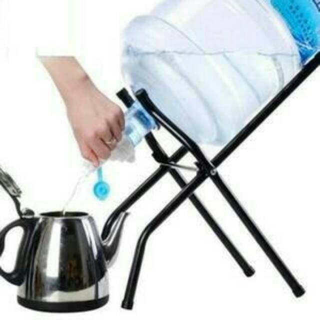 Jual Rak Galon Tinggi + Bonus Kran Dispenser Minuman Mineral Water Rack ...
