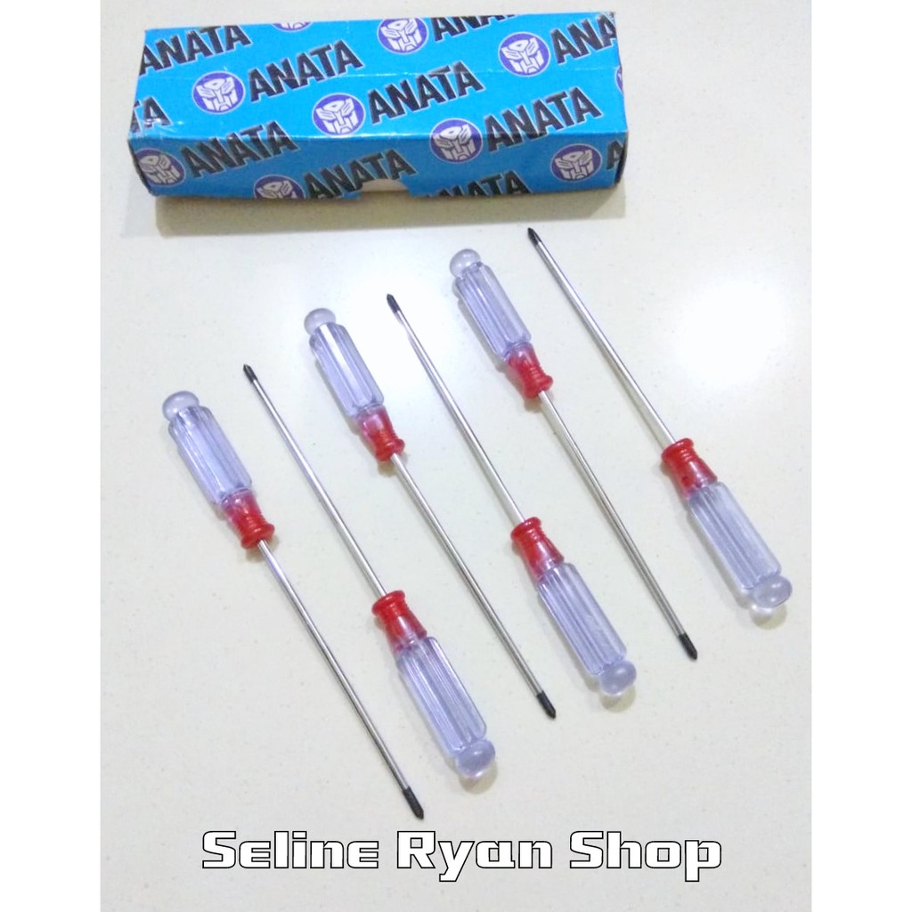 Jual Obeng Radio / Obeng Plastik ANATA 4" | Shopee Indonesia