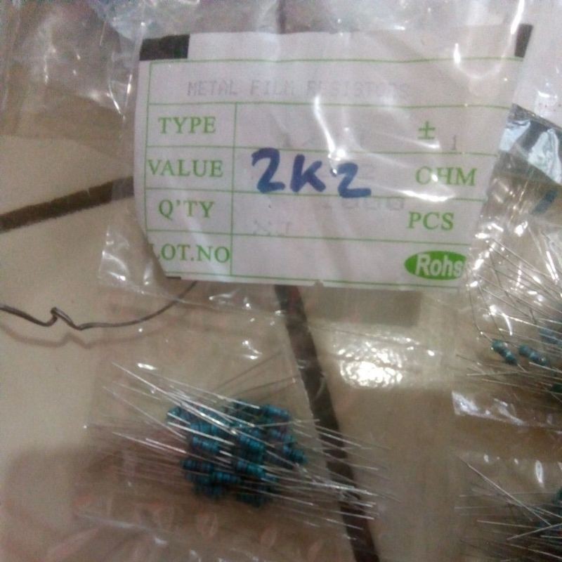 Jual resistor 2k2 1/4 watt per pack | Shopee Indonesia