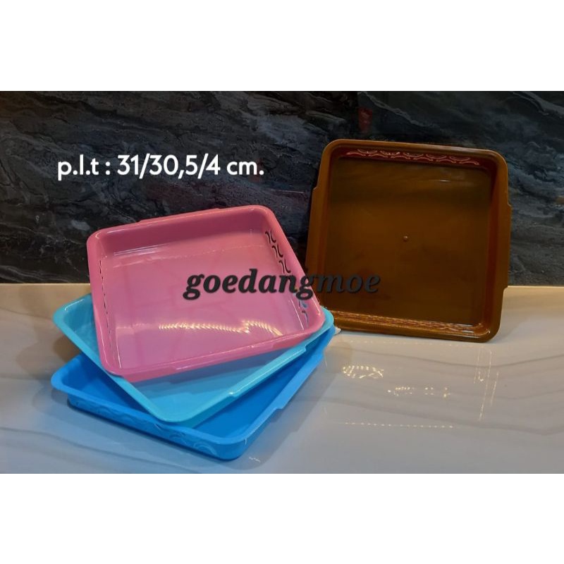 Jual Golden star Mega tray plastik GS2109 GS 2109 Nampan saji segi ...
