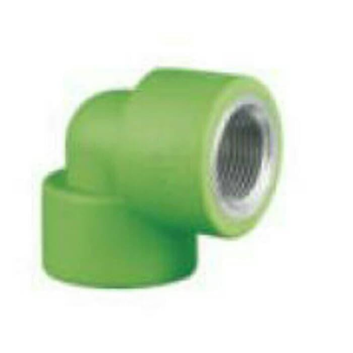 Jual Lesso PPR 1/2" atau 0.5inch Keni Drat dalam / Female thread Elbow I | Shopee Indonesia