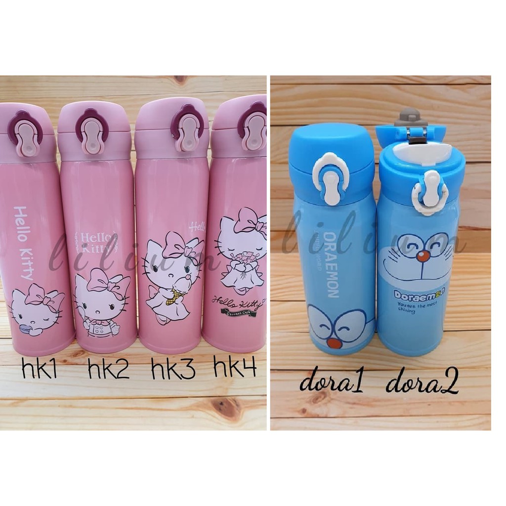 Jual Botol Termos Thermal Kecil Hello Kitty Doraemon Stainless Steel ...