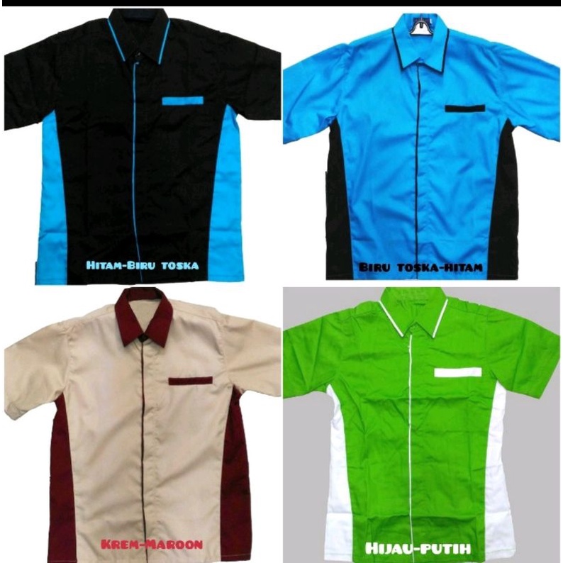 Jual Baju Seragam Kerja Kantor Organisasi Bengkel Premium Ready Stock ...