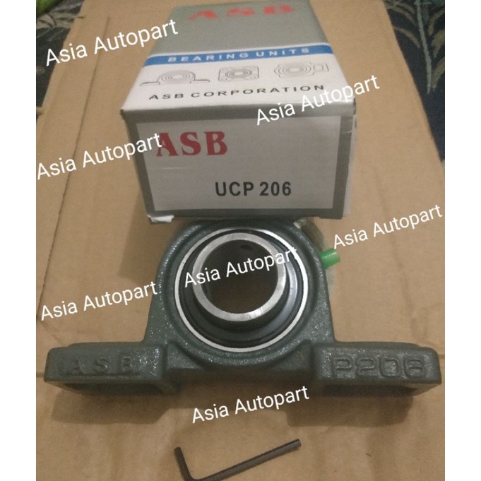 Jual Pillow Block Bearing UCP 206-30 mm ASB Diameter Shaft AS 30 mm | Shopee Indonesia