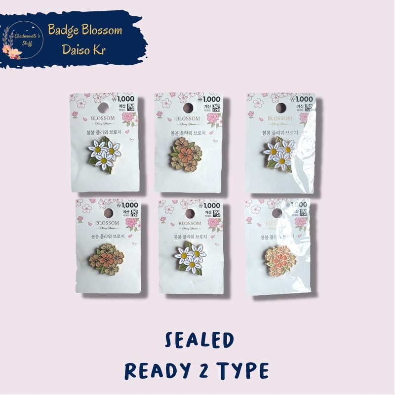 Jual [READY STOCK] Badge Blossom Daiso Pin Brooch | Shopee Indonesia