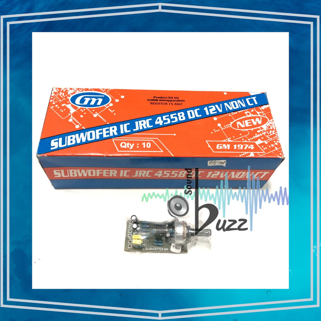 Jual GM Gemus Subwoofer IC JRC 4558 DC 12V Non CT GM 1974 | Shopee ...