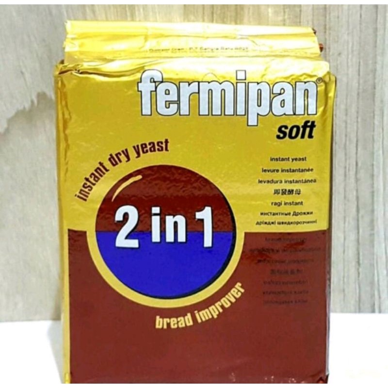 Jual Fermipan yeast 2 in 1 500 gram/ Ragi Fermipan 500 gr | Shopee ...