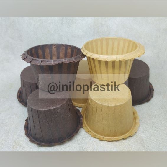 Jual wadah cupcake kertas / Cup Cake Paper / Cake Cases Curling @25pcs ...