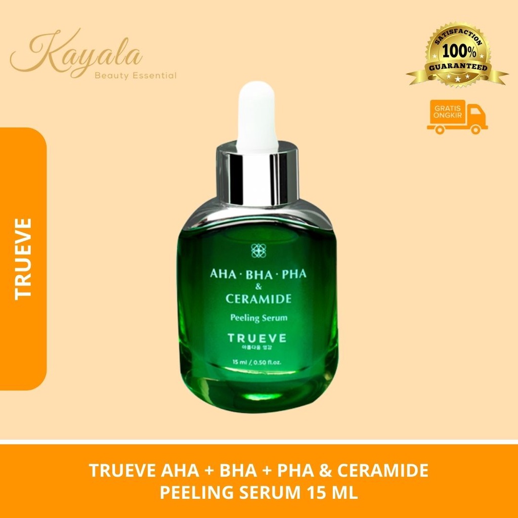 Jual TRUEVE AHA + BHA + PHA & CERAMIDE PEELING SERUM 15 ML | Shopee Indonesia