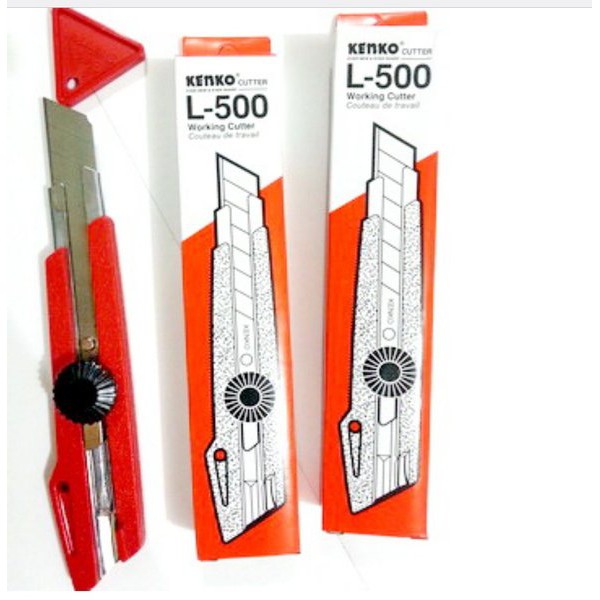 Jual CUTTER KENKO L-500 BESAR/PEMOTONG KERTAS SERBAGUNA | Shopee Indonesia
