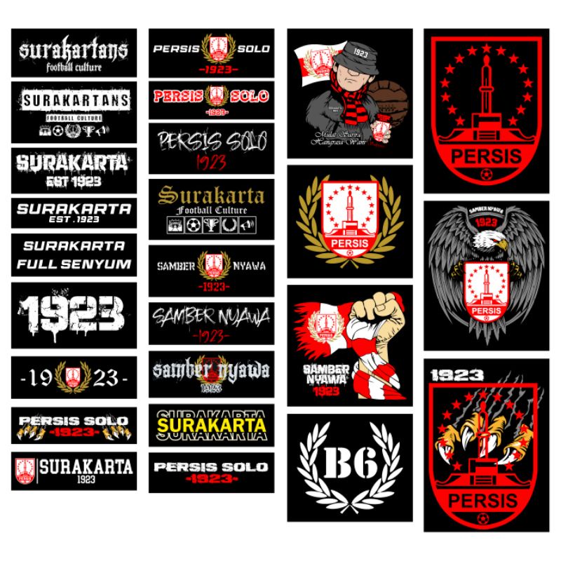 Jual STICKER STIKER PERSIS SOLO SURAKARTA SURAKARTANS SAMBER NYAWA 1923 ...