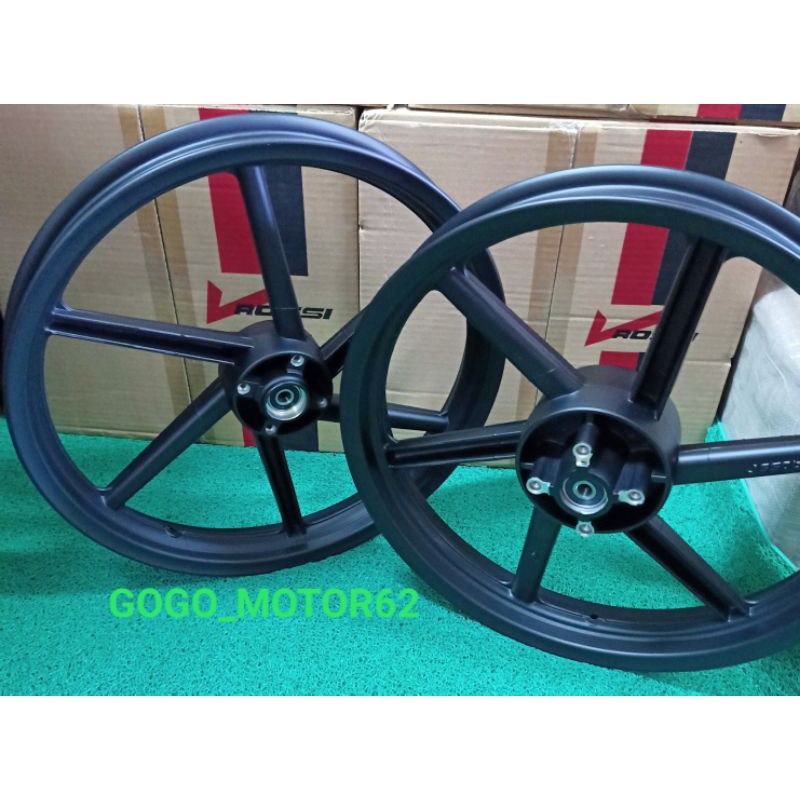 Jual Velg Pelak Pelek Racing Supra X 125 Double Disc V-Rossi Zigen ...