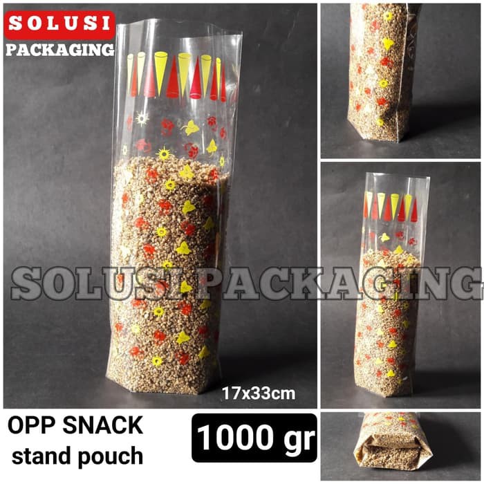Jual OPP SNACK1000GRAM MOTIF /KEMASAN KUE SNACK KANTONG ROTI STANDING ...