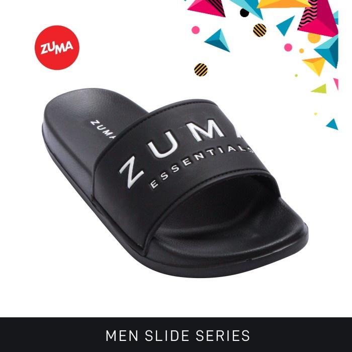 Jual Zuma Slide Basic 11/Sandal Flip On Pria - Hitam | Shopee Indonesia