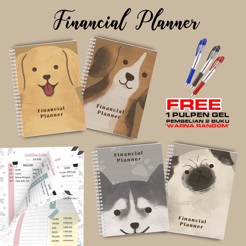 Jual Hanabi Uang Planner / Financial Planner Beli 2 Buku Gratis Pen Gel ...