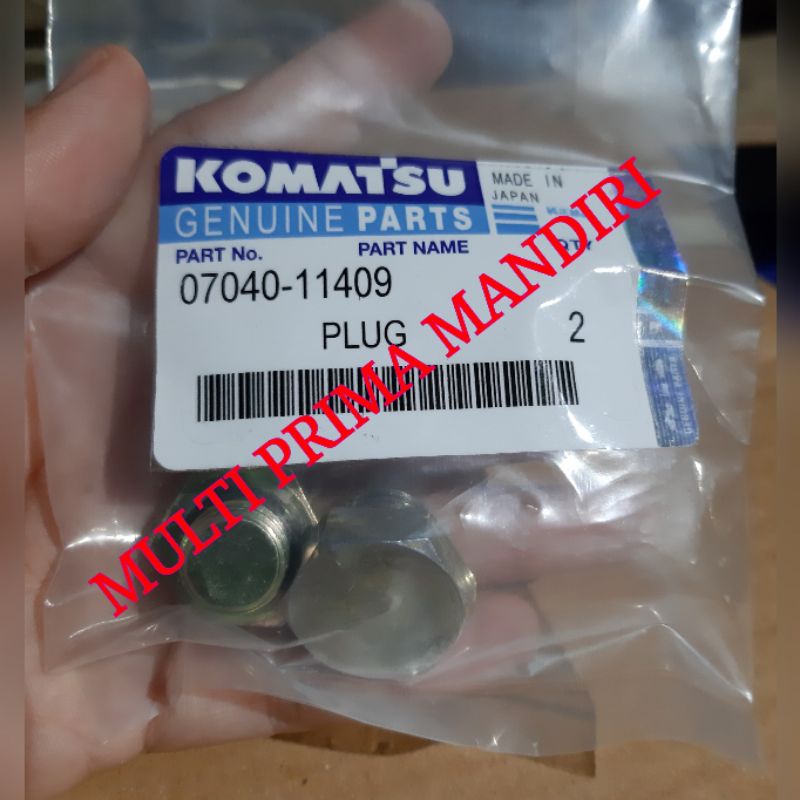 Jual Plug Komatsu Genuine Pc220 Pc240 D39PX Pc300 PC350 PC45MR 07040-11409 | Shopee Indonesia