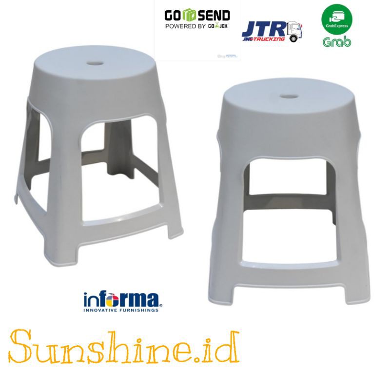 Jual INFORMA BANGKU STOOL / KURSI PLASTIK KUAT / KURSI MURAH | Shopee ...