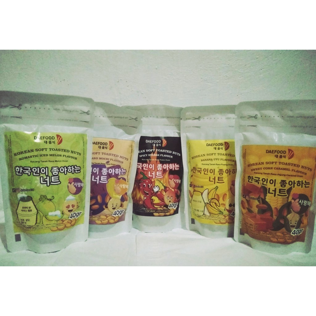 Jual Snack Korea Daefood/ Korean Soft Toasted Nuts/ Snack Korea Nagih ...