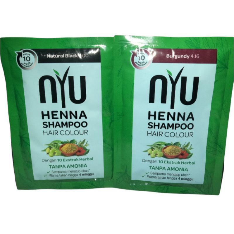 Jual Nyu Henna Shampoo Sachet / Nyu Shampoo Hair Colour. | Shopee Indonesia