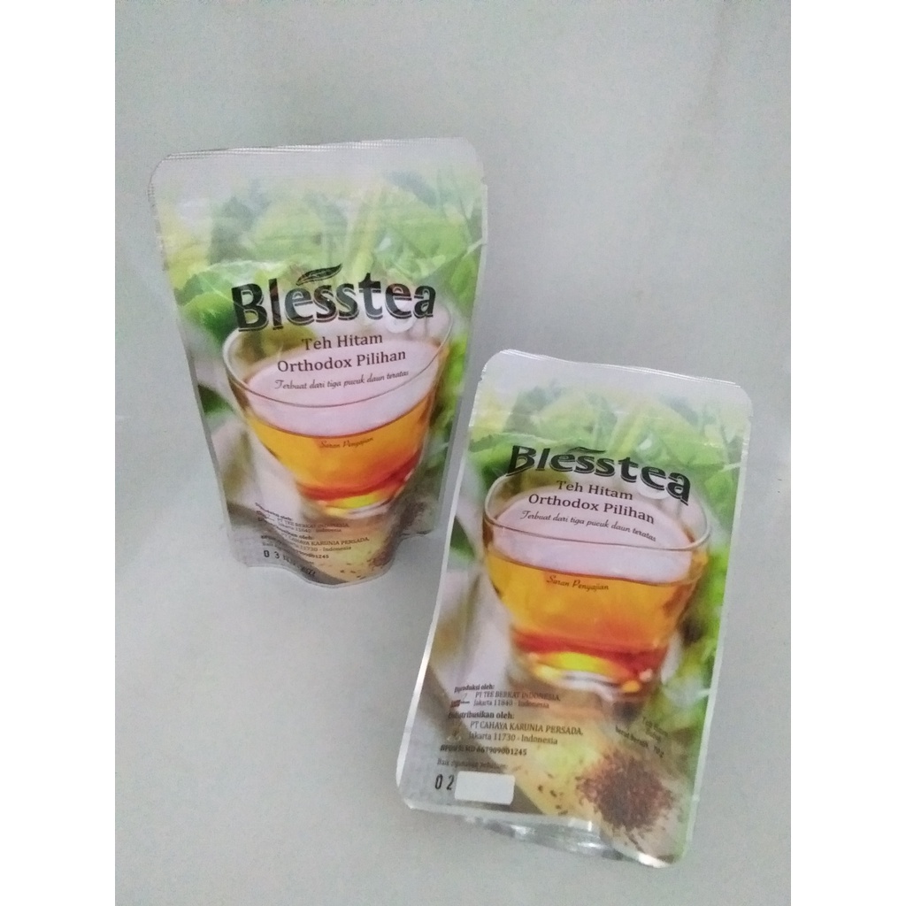 Jual BLESSTEA TEH HITAM ORTHODOX REFILL 70GR DIET TEH KESEHATAN TUBUH ...