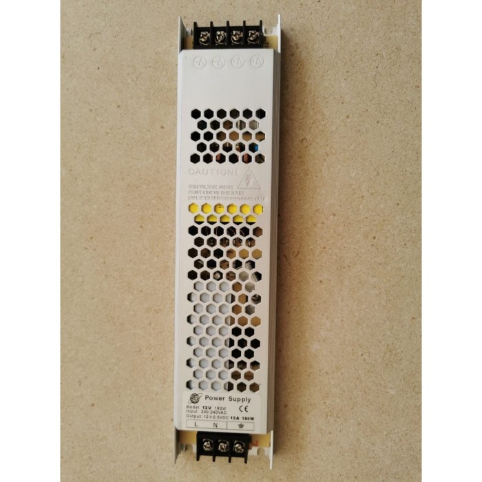 Jual Adaptor Slim 12V 15A Power Supply LED Switching 180W 15 Ampere 12 ...