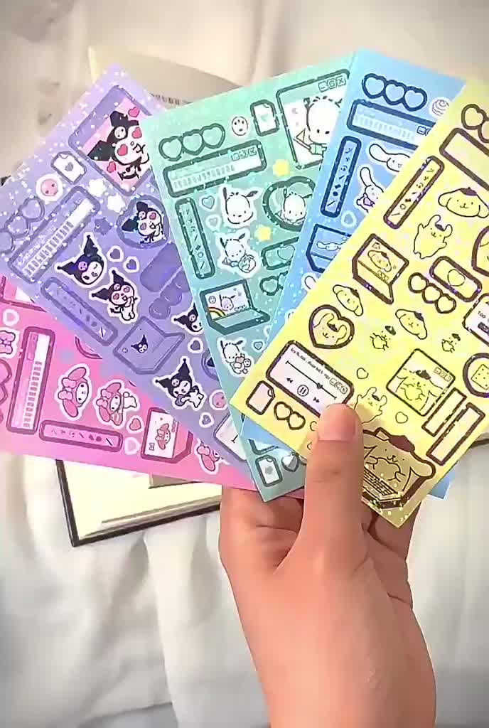 Jual COD STIKER GLITTER SANRIO CHARACTERS / STIKER DECOR CINAMOROLL ...