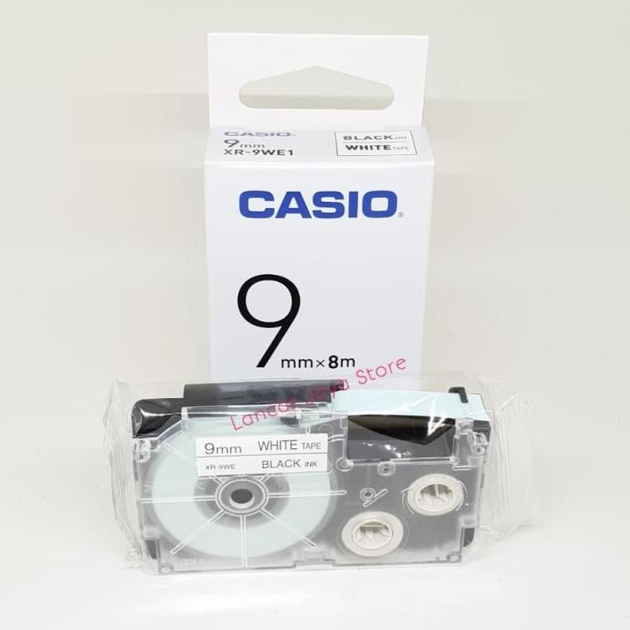 Jual Tape Cartridge Black ink White Casio XR-9We1/Casio EZ-Label 9MM ...