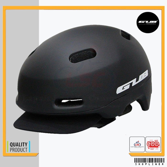 Jual HELM SEPEDA GUB CITY PRO BLACK CYCLING HELMET SEPEDA ROADBIKE ...