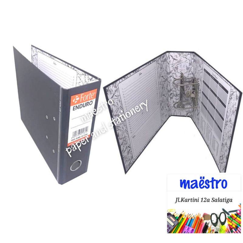Jual Ordner Forte Enduro Kuitansi / Map Hitam | Shopee Indonesia