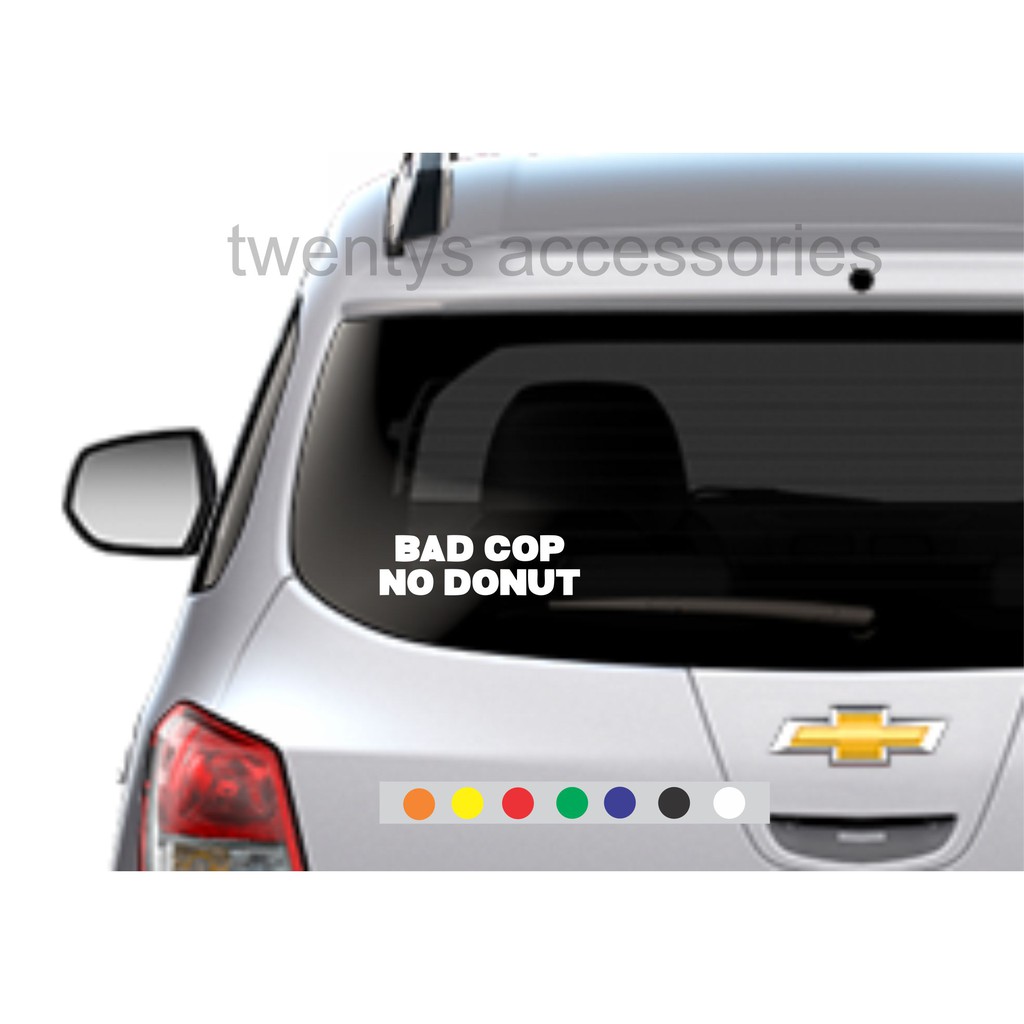 Jual stiker bad cop sticker kaca mobil belakang | Shopee Indonesia