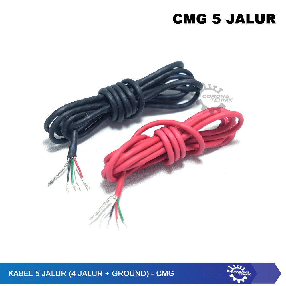 Jual Kabel 5 Jalur (4 Jalur + Ground) CMG - Ecer 1 Meter | Shopee Indonesia