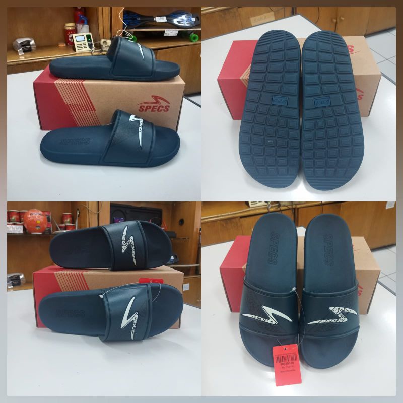 Jual Sendal sandal sandals specs blite slide bliteslide navy putih ...
