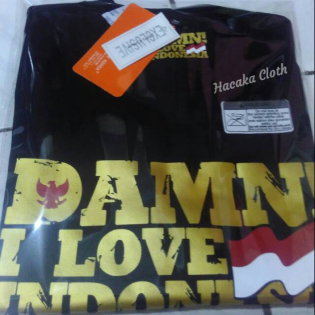 Jual Kaos Pendek Damn I Love Indonesia | Shopee Indonesia