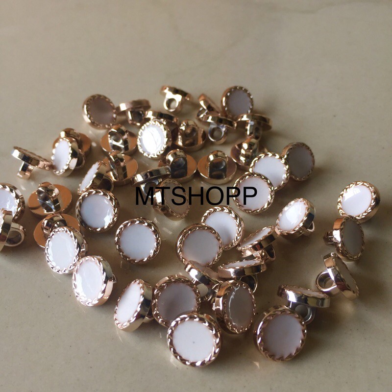 Jual kancing baju jamur 11mili /Gold putih | Shopee Indonesia