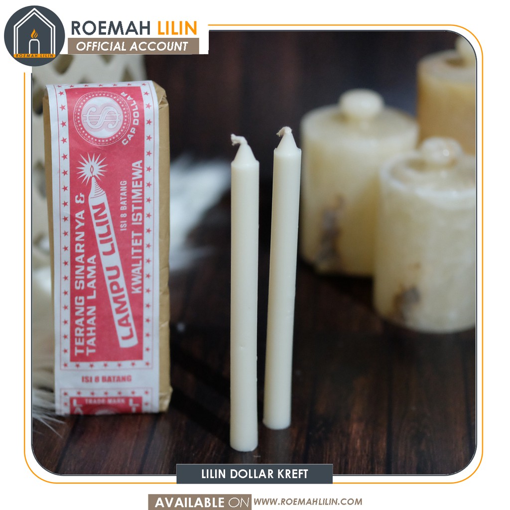 Jual Lilin Putih | Lilin Mati Lampu | Lilin Batang | Lilin Dollar Kreft ...